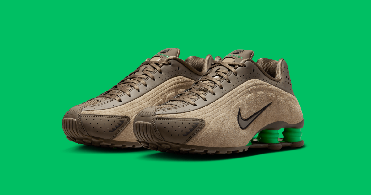 The Nike Shox R4 Gets Suited in Brown Suede - Releases
