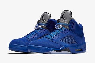Best Look Yet At The 'Blue Suede' Jordan 5s - Sneaker Freaker
