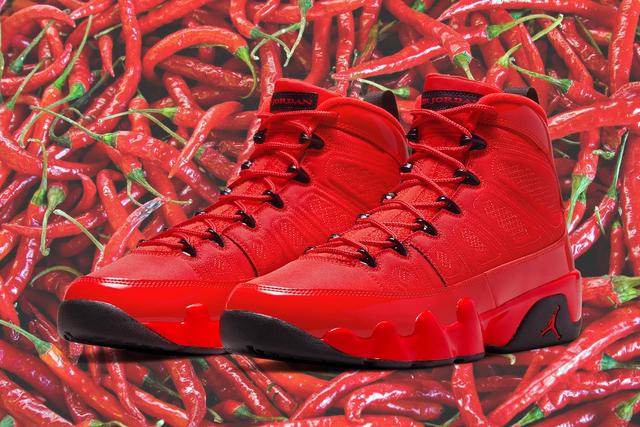 Official Images: Air Jordan 9 'Chile Red' - Sneaker Freaker