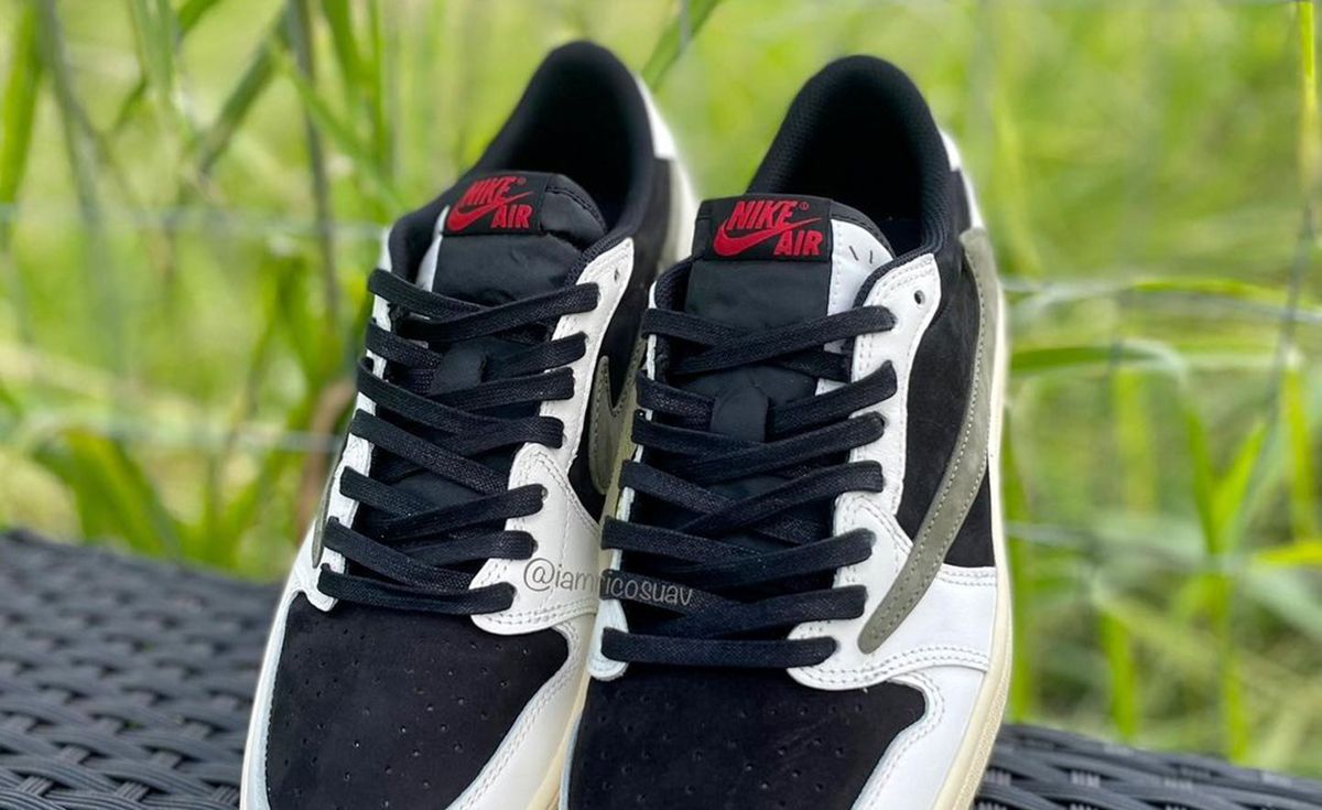 Official Images! Kids Travis Scott x Air Jordan 1 Low ‘Olive’ aka ...