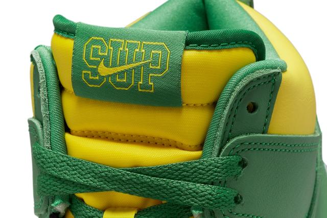 Official Images: Supreme x Nike SB Dunk High 'Brazil' - Sneaker Freaker