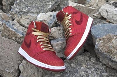 Jbf Customs Air Jordan 1 (Red Python)