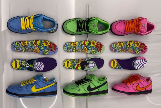 On-Foot: Powerpuff Girls x Nike SB Dunk Low 'Bubbles' - Sneaker Freaker