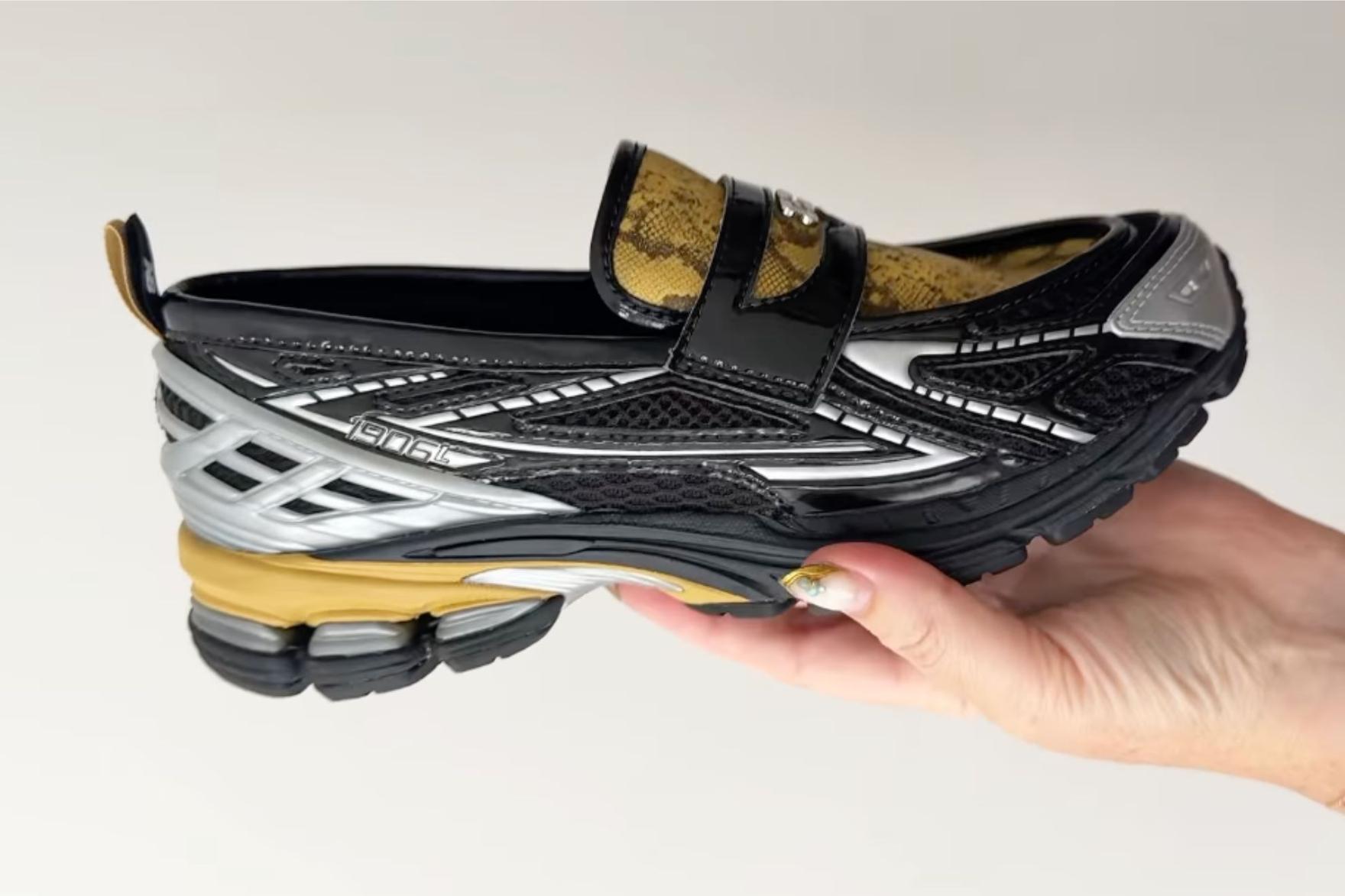 GANNI Go Rah-Rah-Reptilian on New Balance 1906L Loafer - Releases