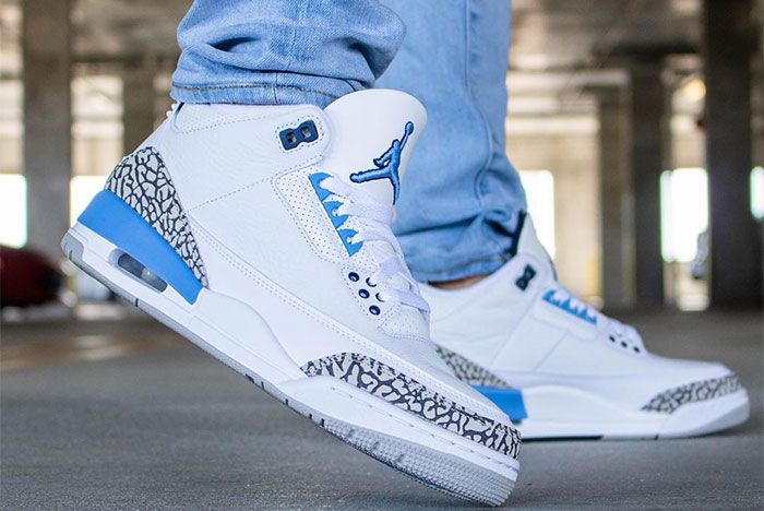 On-Foot: Air Jordan 3 ‘UNC’ - Releases