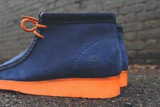 Mf Doom X Clarks Wallabee Boot (Navy) - Sneaker Freaker