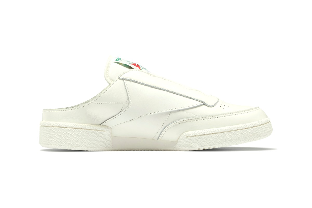 The Reebok Club C Laceless Mule is Hands-Free Compatible - Releases