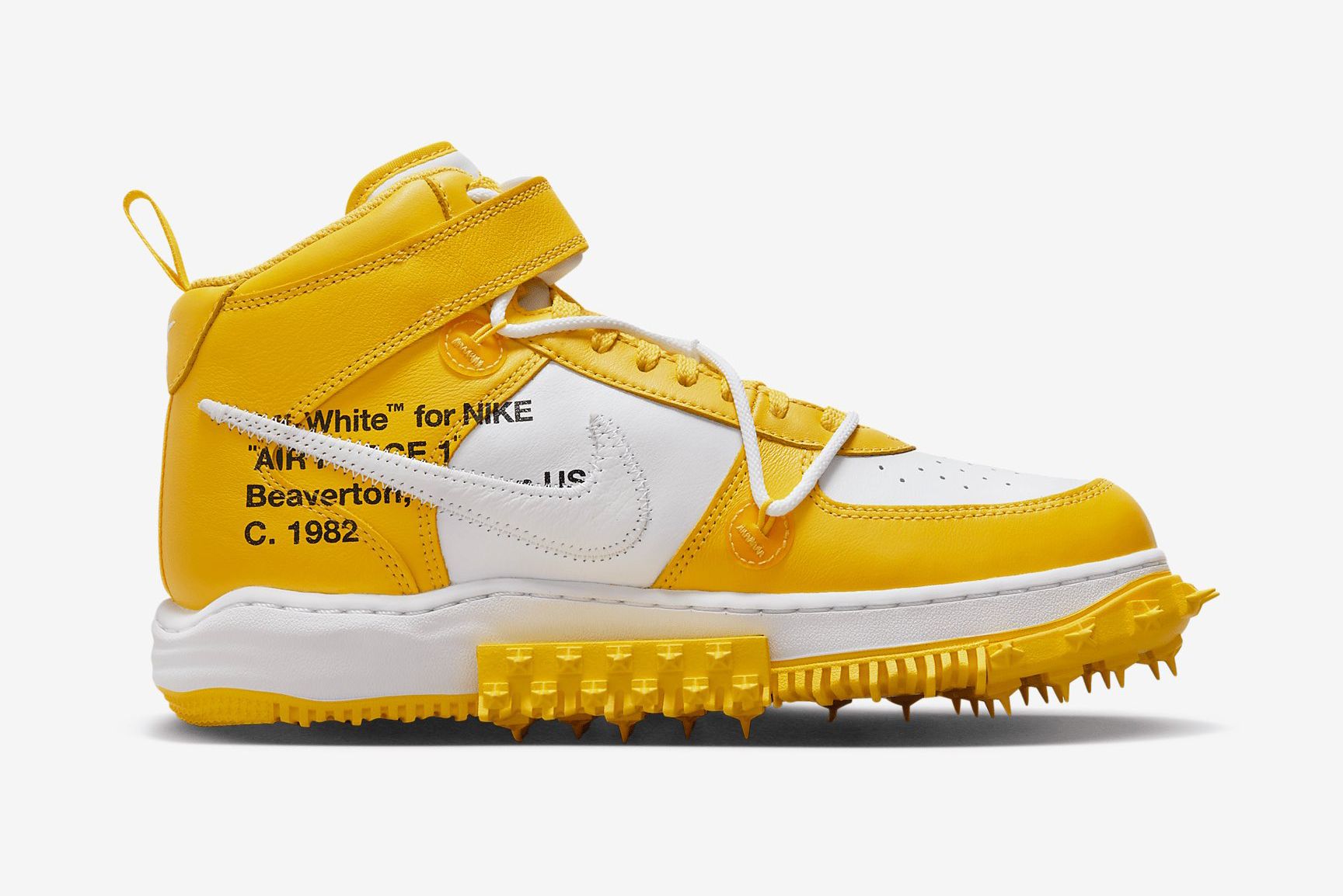 'Varsity Maize' Comes to the Off-White x Nike Air Force 1 Mid - Sneaker ...