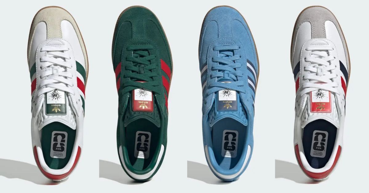 Olé, Allez, Boa, Vamos! adidas Flag Four Sambas for FIFA World Cup 2026 ...