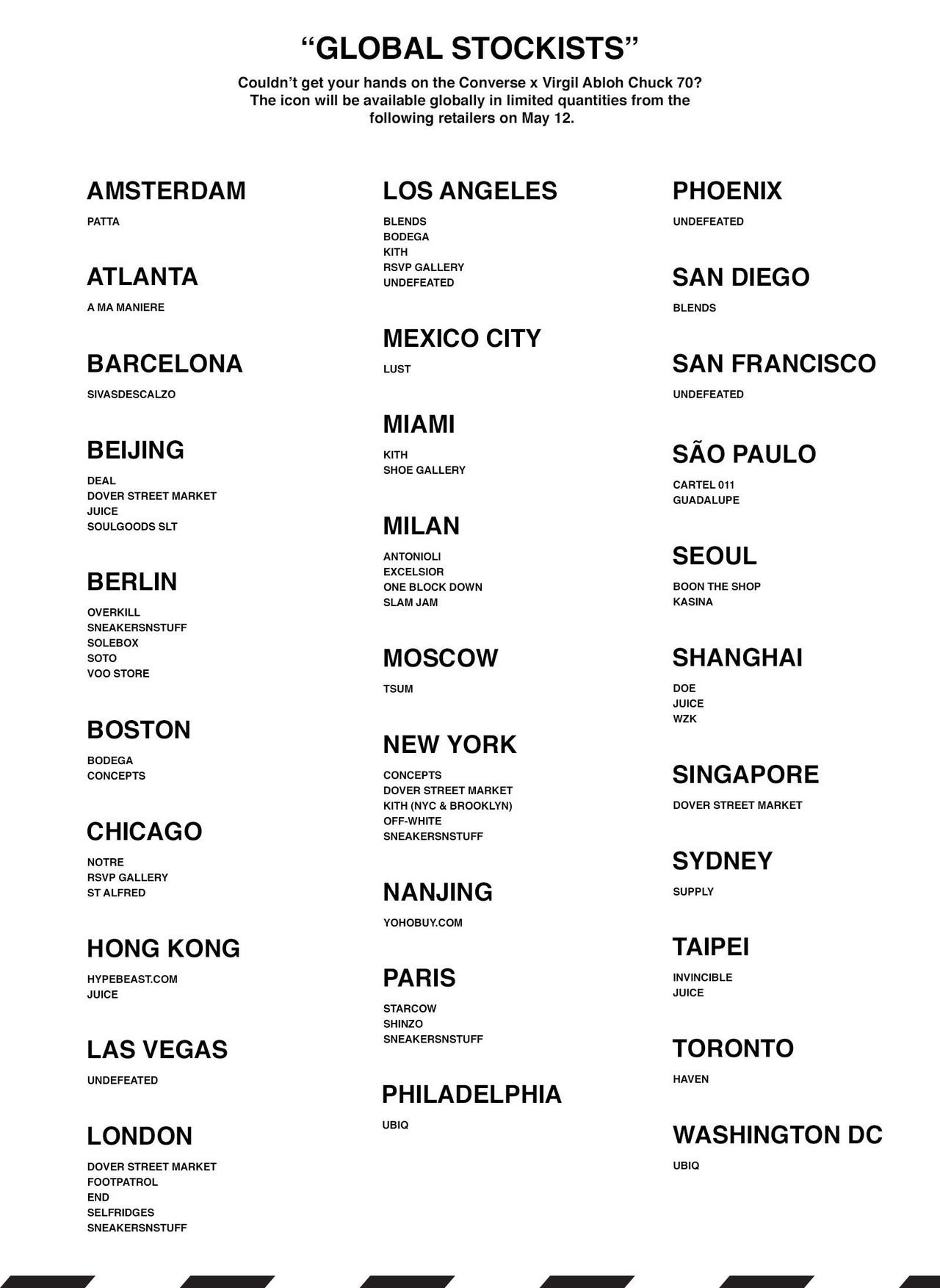 Here's Where to Buy the Off-White x Converse Chuck 70s - Sneaker Freaker