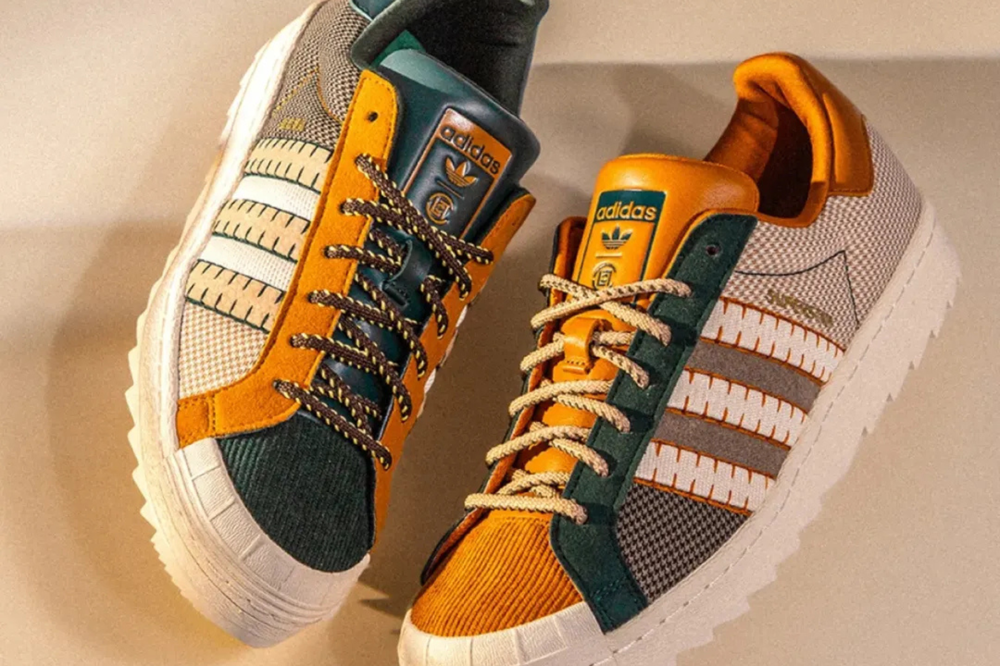 CLOT and adidas Rework the Superstar Breathe in 'Patchwork' Form - Releases