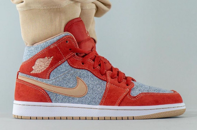 The Air Jordan 1 Mid ‘Denim’ References a Classic Jeans Colab - Sneaker ...