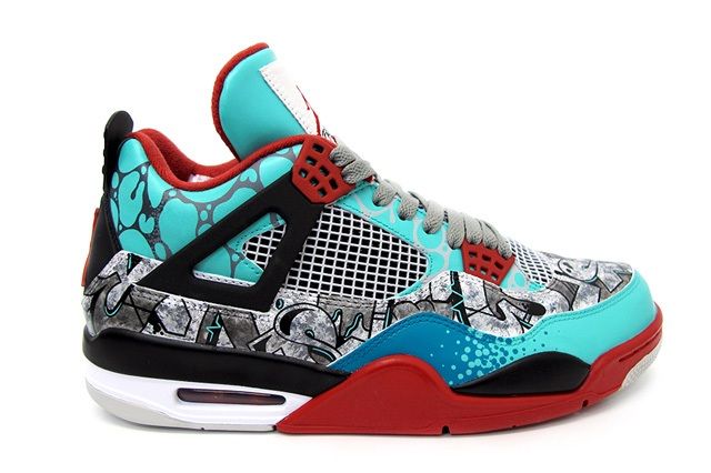 Sekure D Air Jordan 4 Custom (Tiffiti) - Releases
