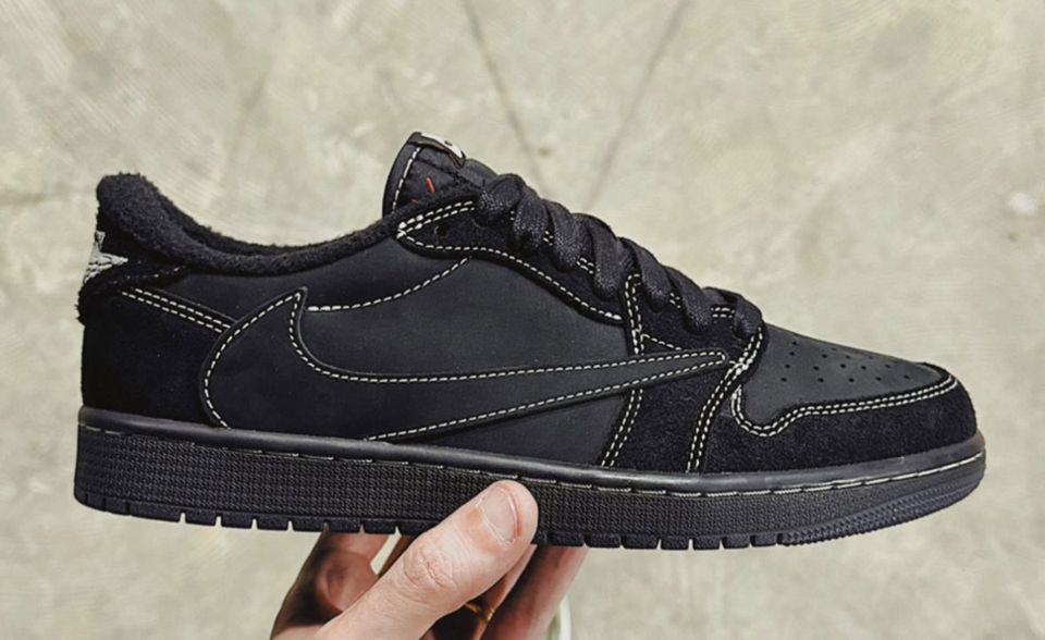 Fresh Look! Travis Scott x Air Jordan 1 Low ‘Black Phantom’ - Sneaker ...