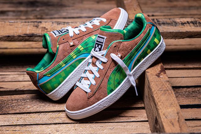 Closer Look: Minecraft x PUMA Suede Collaboration - Sneaker Freaker