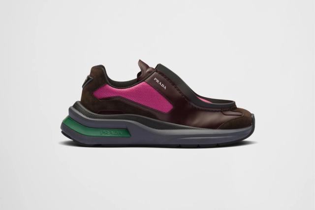 Prada Bring Heat With New Panelled Leather Chunky Sneakers - Sneaker ...