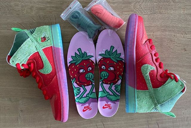 The Nike SB Dunk High ‘Strawberry Cough’ is Blazed - Sneaker Freaker