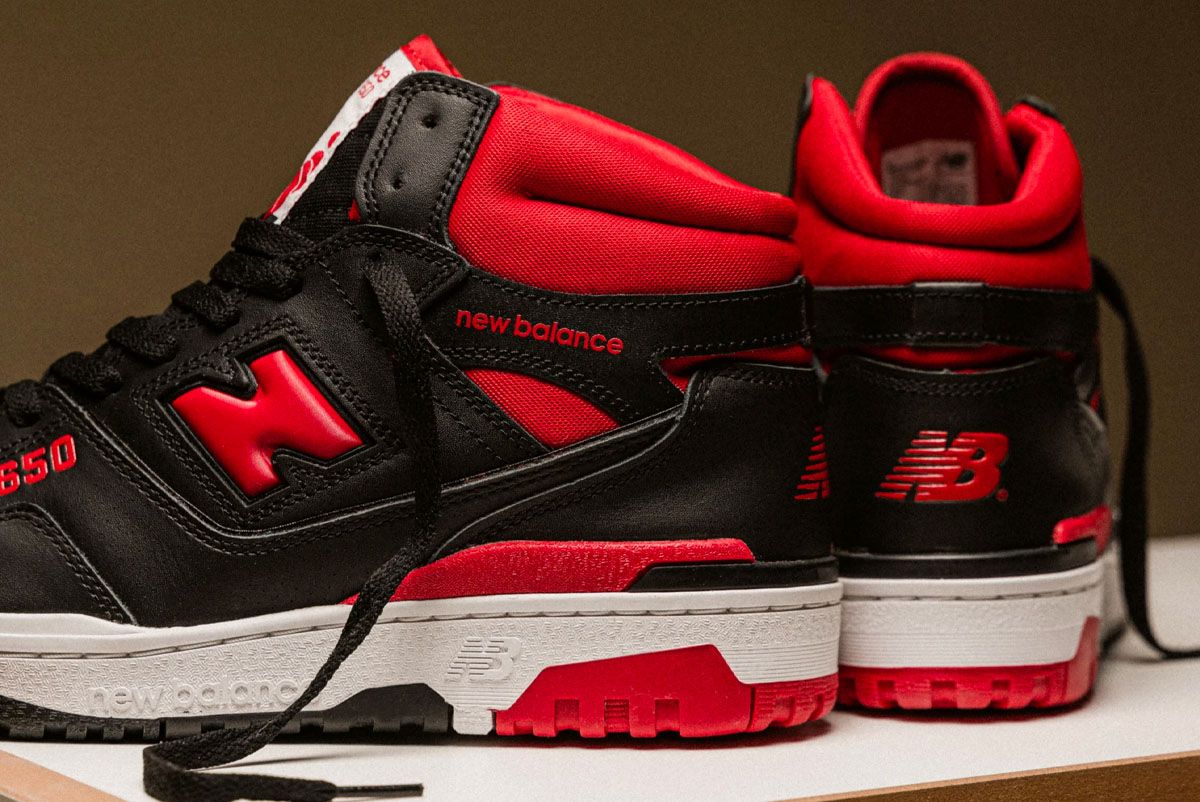 Tread in the Black and Red New Balance 650 - Releases