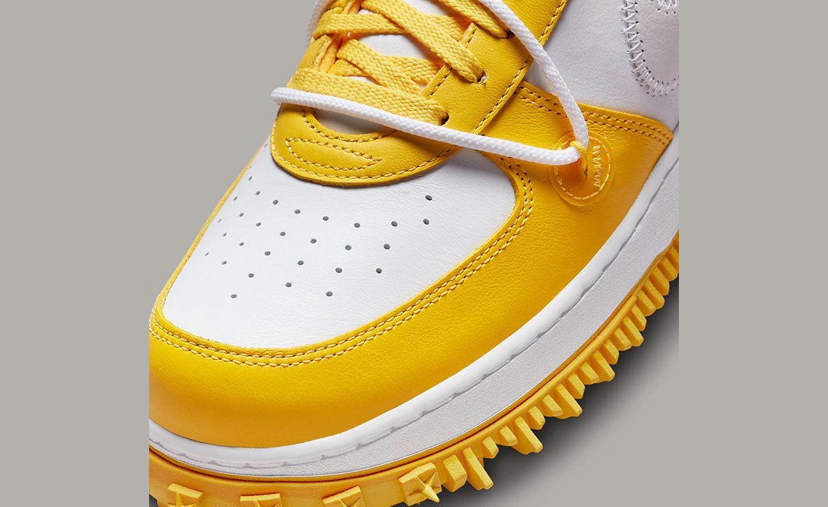 The Off-White x Nike Air Force 1 Mid 'Varsity Maize' Releases Soon ...