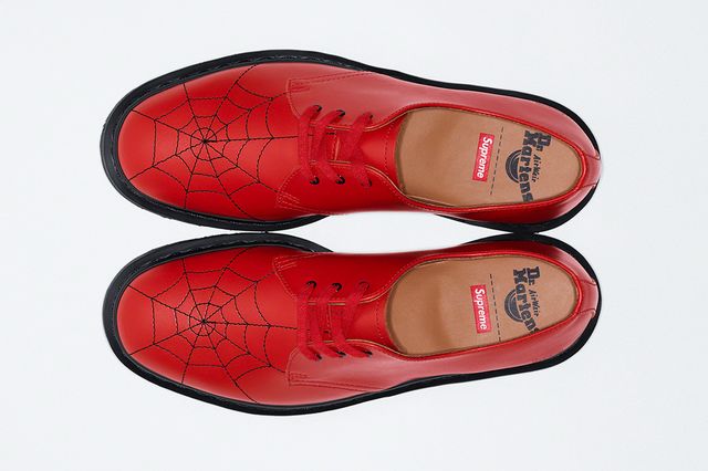 Supreme and Dr. Martens Spin Up a Spider-Webbed 3-Eye Shoe - Sneaker ...