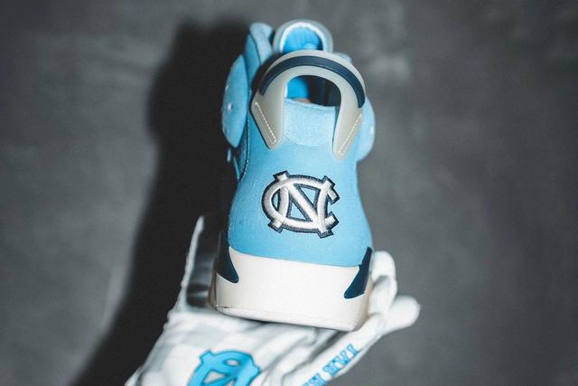 Closer Look at the UNC Football Air Jordan 6 PE - Sneaker Freaker