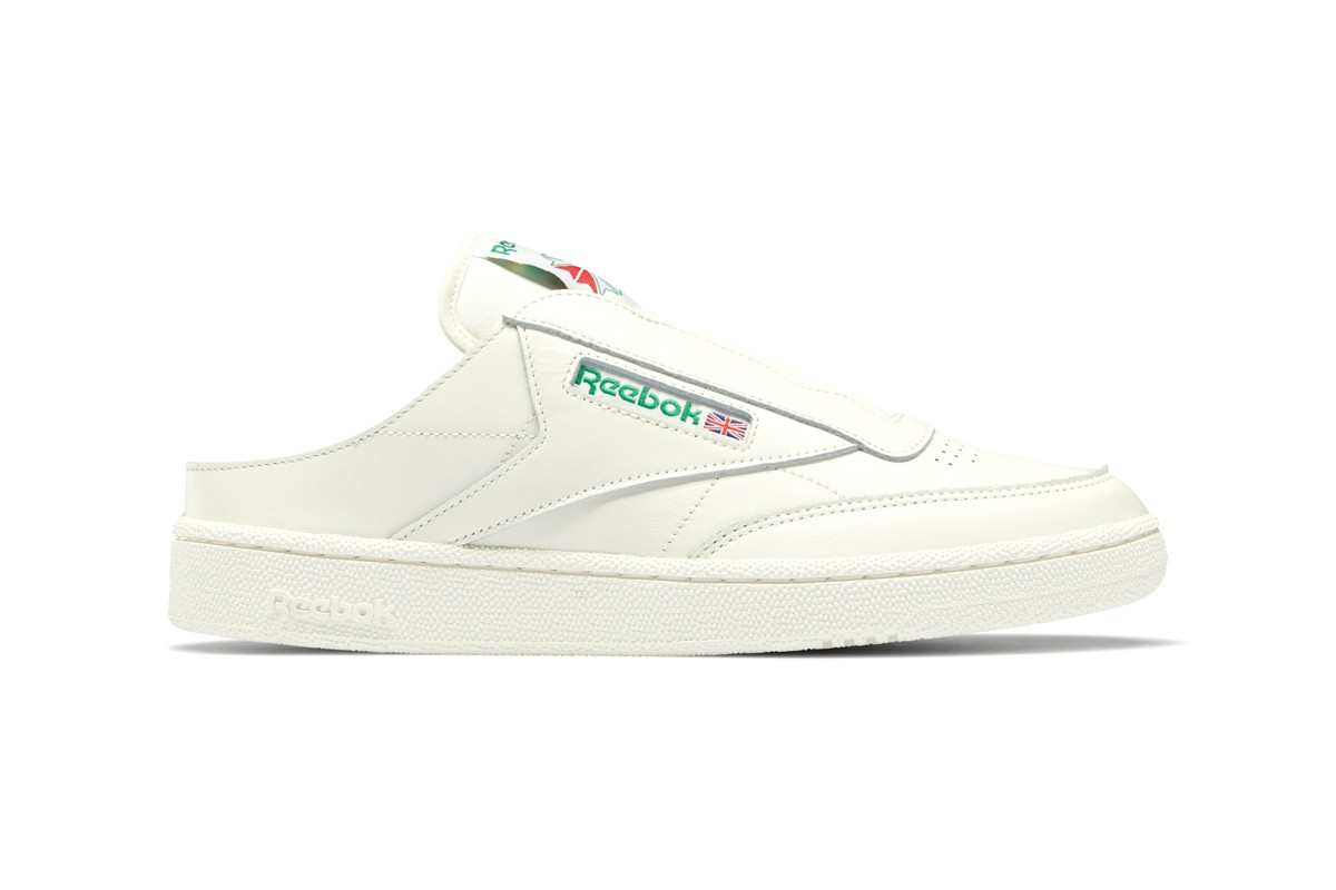 The Reebok Club C Laceless Mule is Hands-Free Compatible - Releases