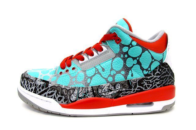 Sekure D Air Jordan 3 Custom (Tiffiti) - Releases
