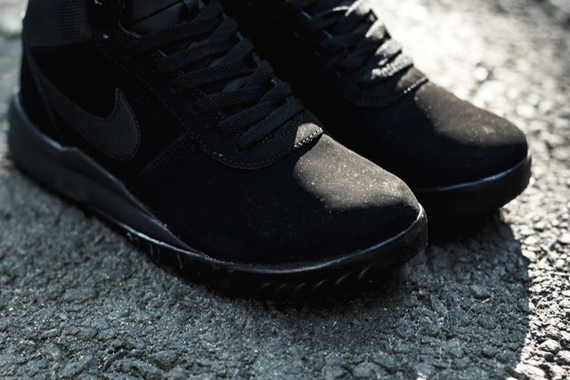 Nike Hoodland Suede (Triple Black) - Sneaker Freaker