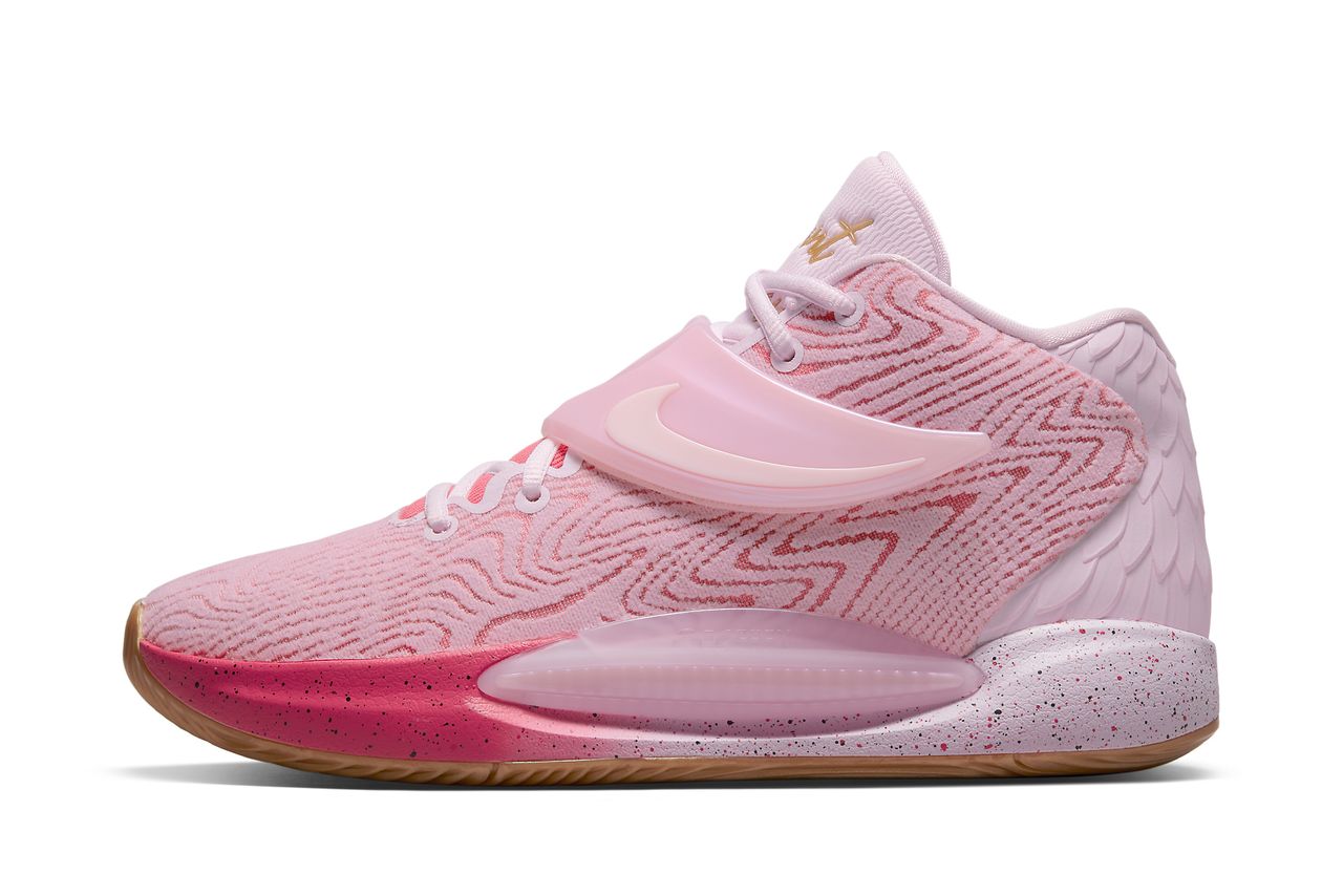 Release Info: Nike KD 14 'Aunt Pearl' DC9379-600 - Sneaker Freaker