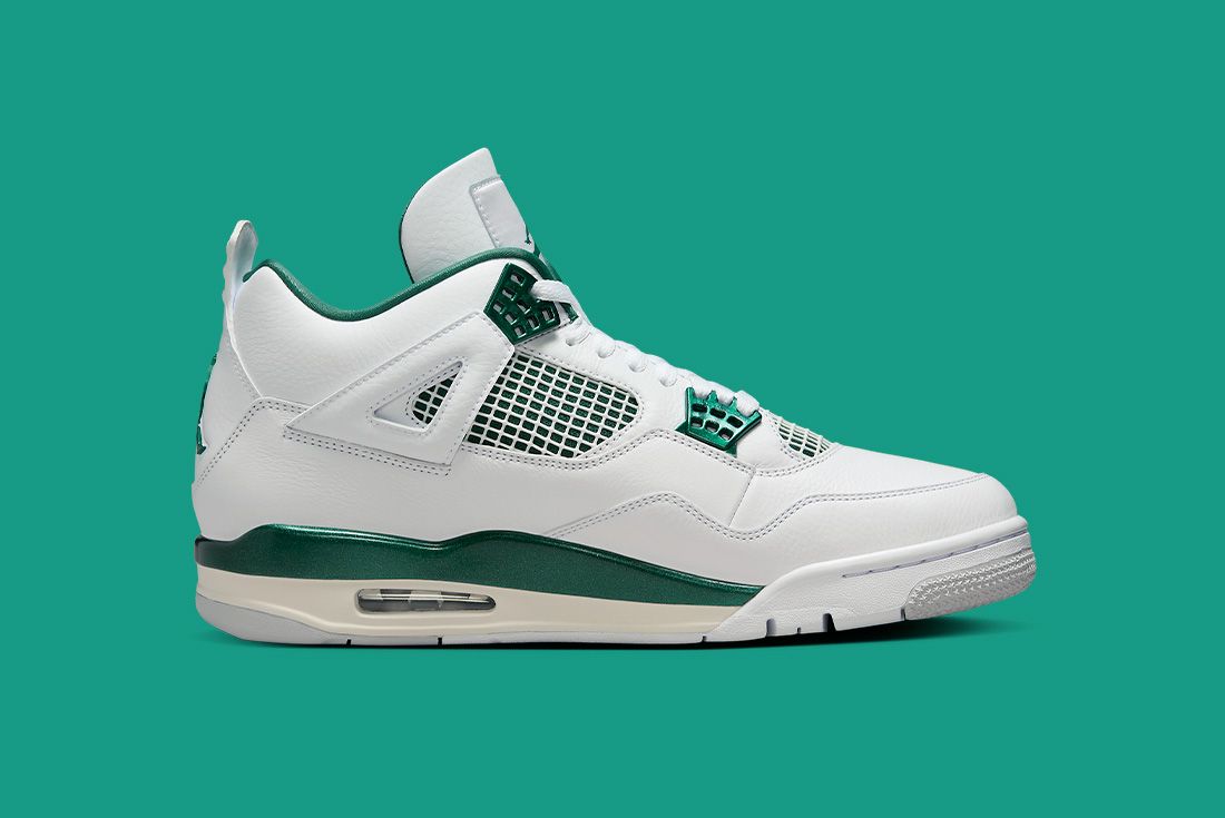 'Oxidised Green' Accents the Air Jordan 4 - Releases
