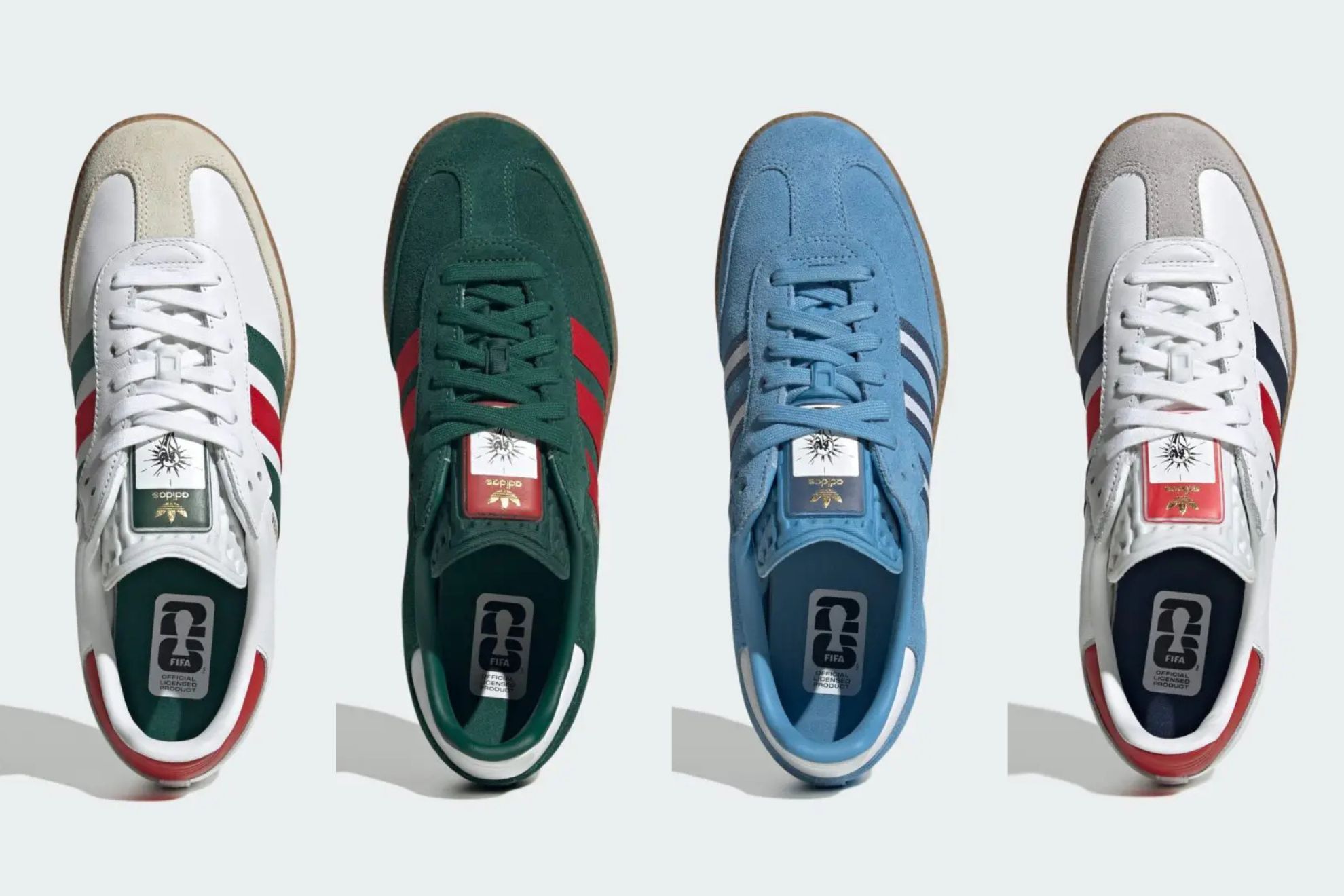 Olé, Allez, Boa, Vamos! adidas Flag Four Sambas for FIFA World Cup 2026 ...