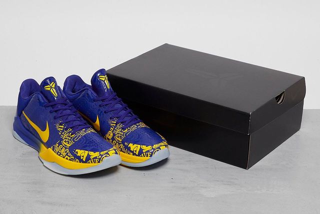 This Nike Kobe 5 Pays Tribute to Kobe Bryant’s Championship Record ...