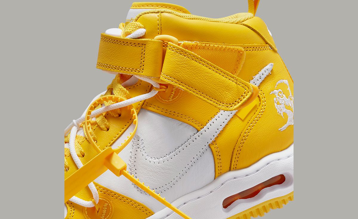 The Off-White x Nike Air Force 1 Mid 'Varsity Maize' Releases Soon ...