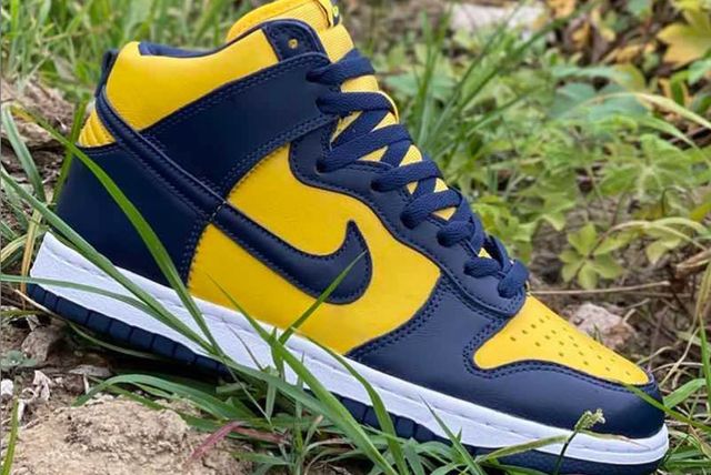 First Pics: Nike Dunk High 'Michigan' Releases in 2020 - Sneaker Freaker