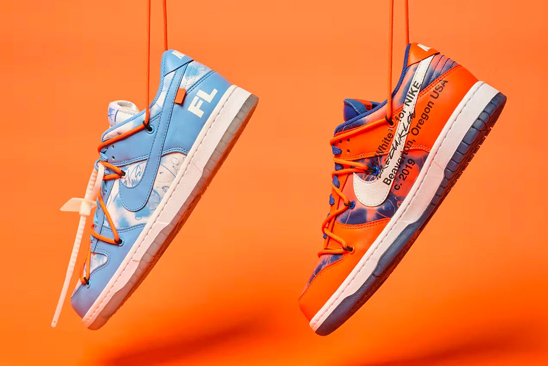 An In-Hand Look at the Blue Nike Dunk Low 'Virgil Abloh™ x Futura ...