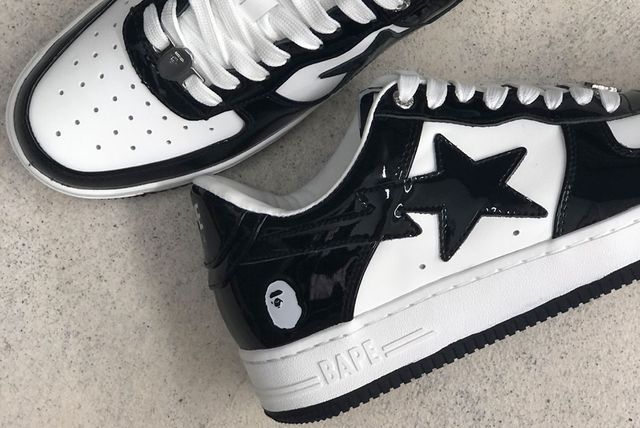 New Patent Leather BAPE STAs Rewind Time to 2005 - Sneaker Freaker