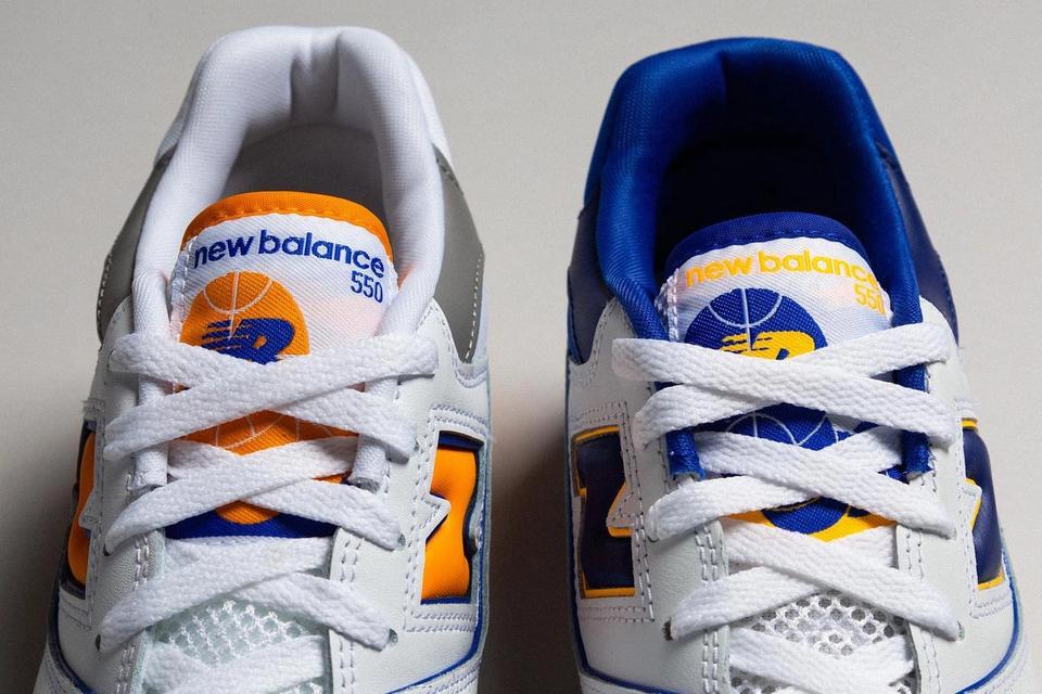 New Balance Supply Two Sporty Blue and Yellow 550s - Sneaker Freaker