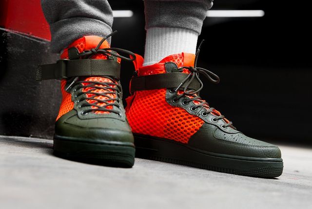 Nike's SF AF-1 Mid Goes Off-Duty In Crimson Mesh - Sneaker Freaker