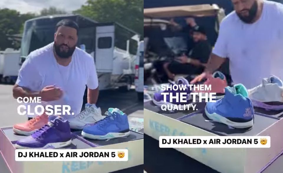 Official Images: DJ Khaled x Air Jordan 5 ‘Washed Yellow' - Sneaker Freaker