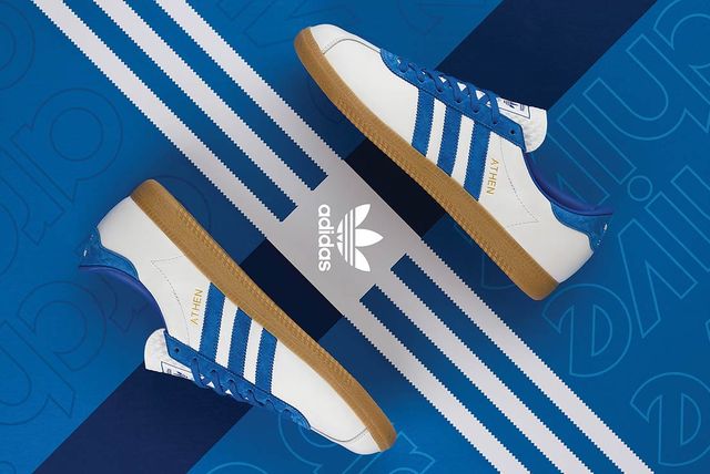 adidas Athen Size? Exclusive (White/Blue) - Sneaker Freaker