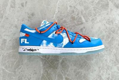 An In-Hand Look at the Blue Nike Dunk Low 'Virgil Abloh™ x Futura ...