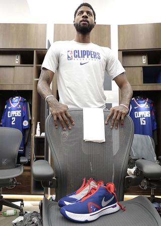 Paul George Debuts the Nike PG 4 with 'LA Clippers' Colourway - Sneaker ...