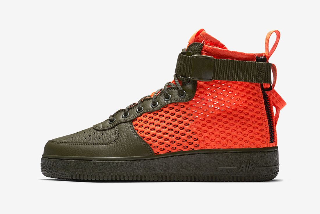 Nike's SF AF-1 Mid Goes Off-Duty In Crimson Mesh - Sneaker Freaker