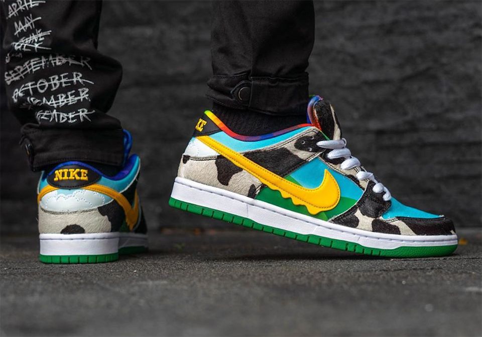 On-Foot: Ben & Jerry's Nike SB Dunk Low ‘Chunky Dunky' - Sneaker Freaker