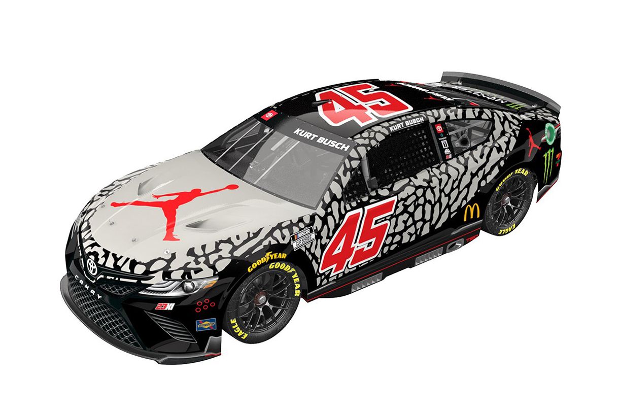 23XI Racing and Jordan Brand Give Kurt Busch's #45 Car An Elephant ...