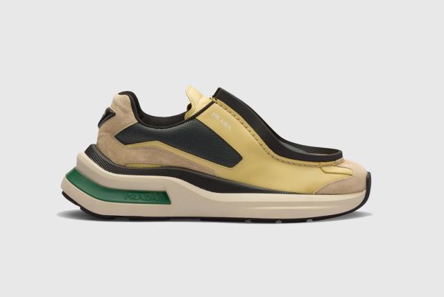 Prada Bring Heat With New Panelled Leather Chunky Sneakers - Sneaker ...