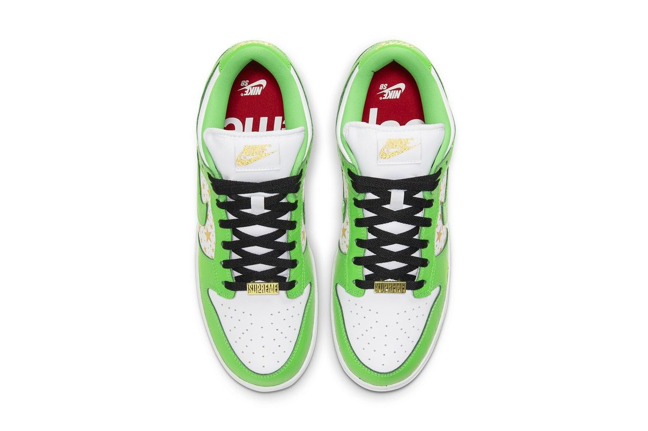 Closer Look: Supreme x Nike SB Dunk Low ‘Mean Green’ - Releases