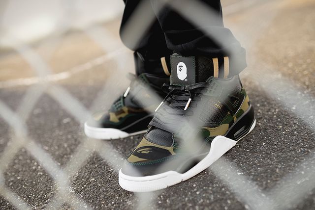 BespokeIND Drop Custom Gore-Tex BAPE x Air Jordan 4 - Sneaker Freaker