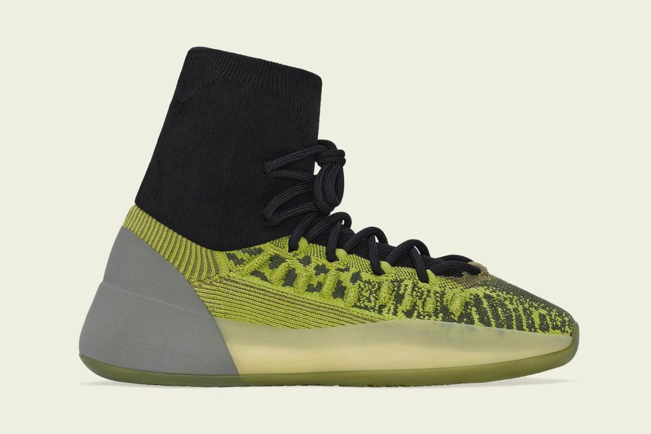 The adidas YZY BSKTBL KNIT Charges Up with New 'Energy Glow' Colourway ...
