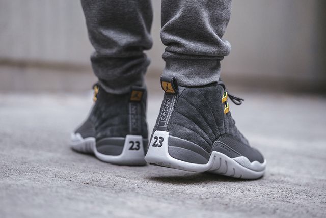 Air Jordan 12 'Dark Grey' Up Close and On-Foot - Sneaker Freaker